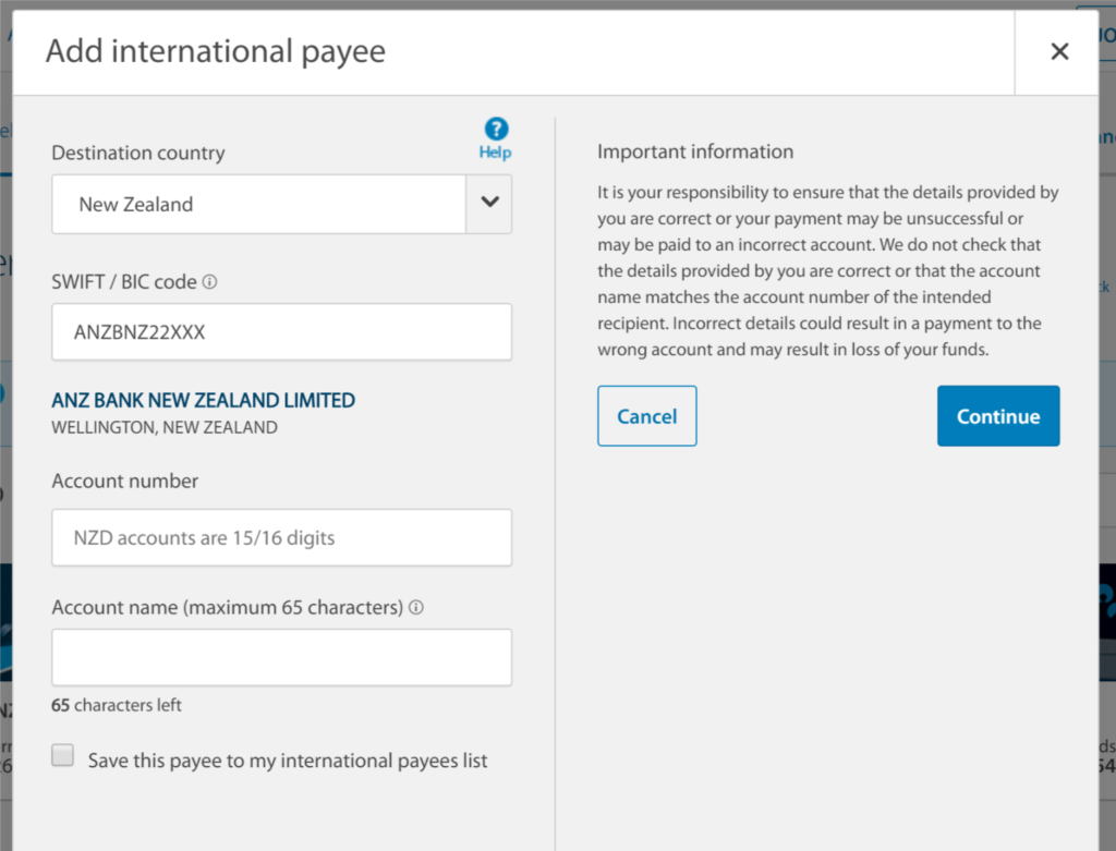 【海外送金】オーストラリアANZオンライン口座から海外の銀行への送金の仕方 | シアターカミカゼ